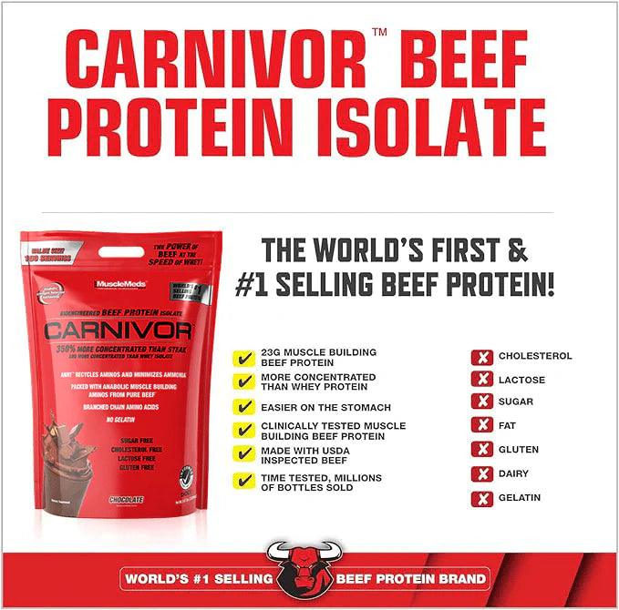 MuscleMeds CARNIVOR Beef Protein Isolate Powder – Nutri Store