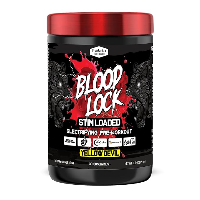 ProManiax Blood Lock Stim Loaded Electrifying Pre-Workout – Nutri Store